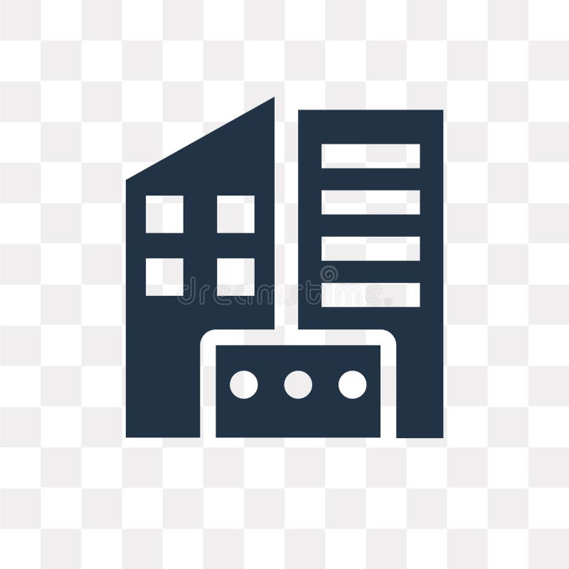 Icono Del Vector Del Edificio Aislado En El Fondo Transparente, Buildin ...