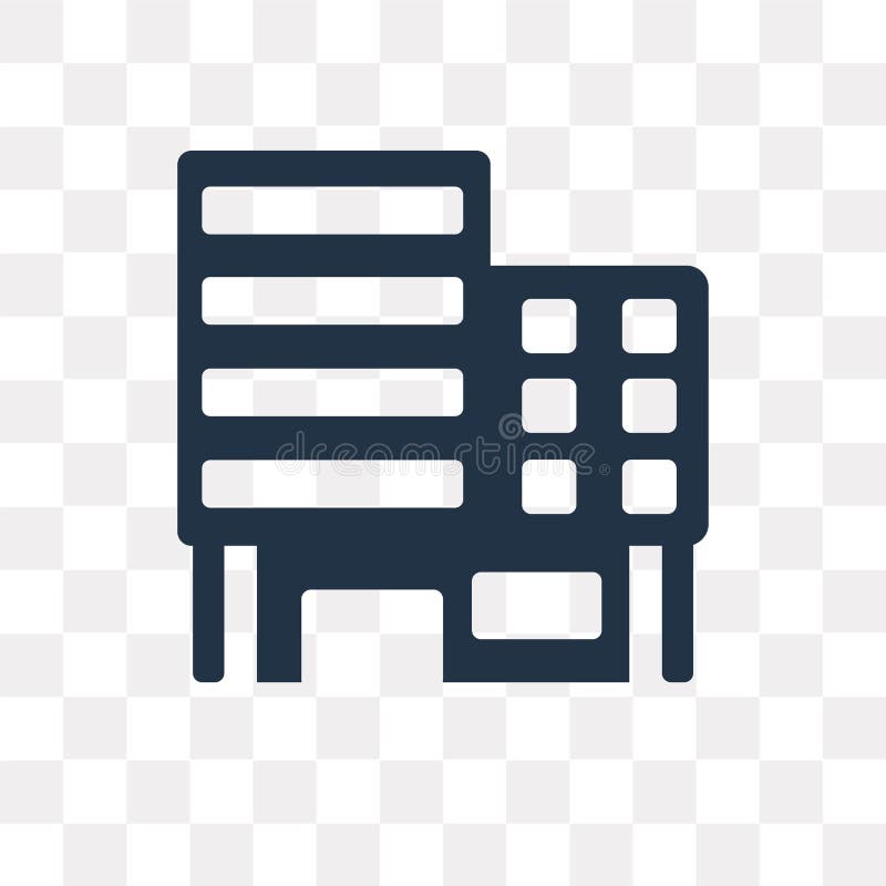 Icono Del Vector Del Edificio Aislado En El Fondo Transparente, Buildin ...