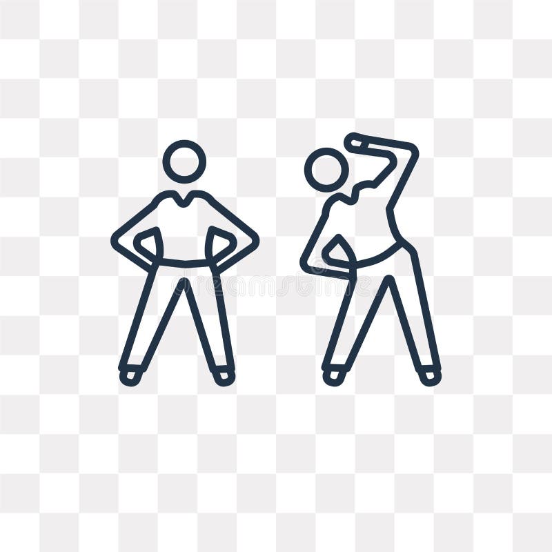 Icono Del Vector Del Ejercicio Aislado En El Fondo Transparente, Linear ...