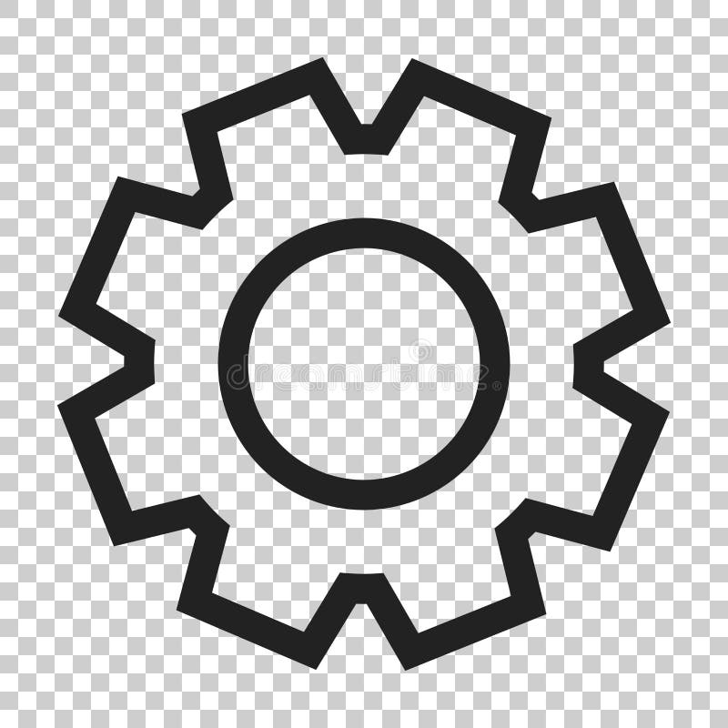 Icono Del Vector De Engranajes En Estilo Cómico Ilustración De Dibujos