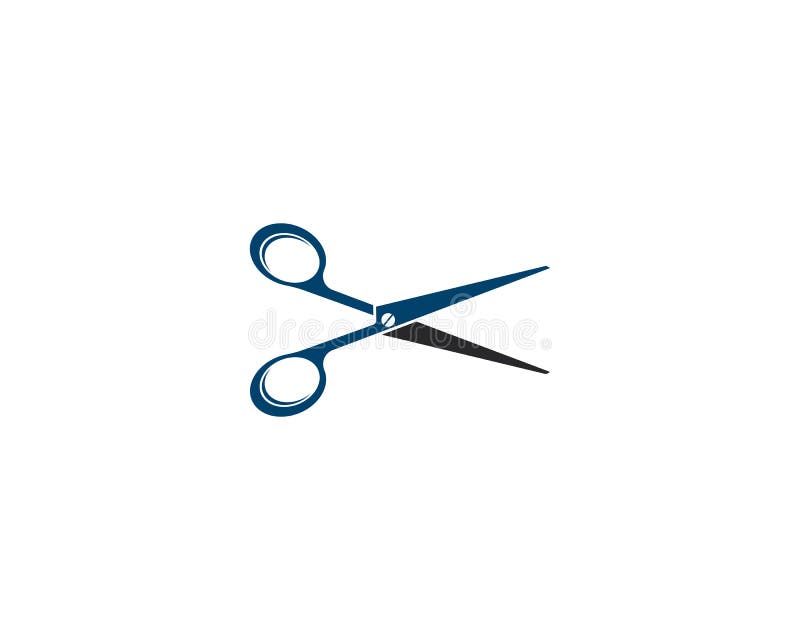 Icono Del Vector Del Logotipo De Las Tijeras Ilustración del Vector ...
