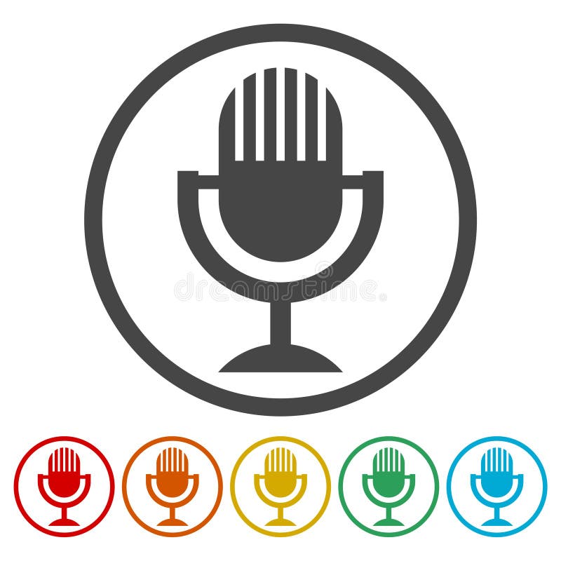 Icono Del Vector Del Micr?fono Ilustración del Vector - Ilustración de ...