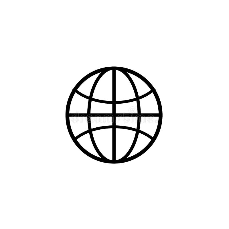 Icono Del Vector Del Mundo De Internet Www Eps 10 Ilustración del ...