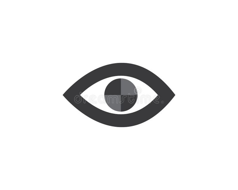 Icono del vector del ojo ilustración del vector. Ilustración de ...