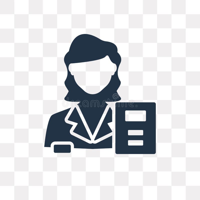 Icono Del Vector Del Profesor Aislado En El Fondo Transparente ...