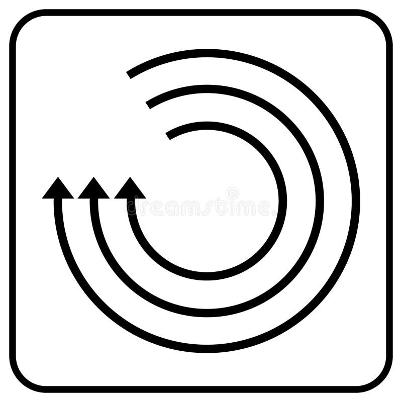 Icono Del Vector Del Pulido Rotatorio Del Coche Foto de archivo ...