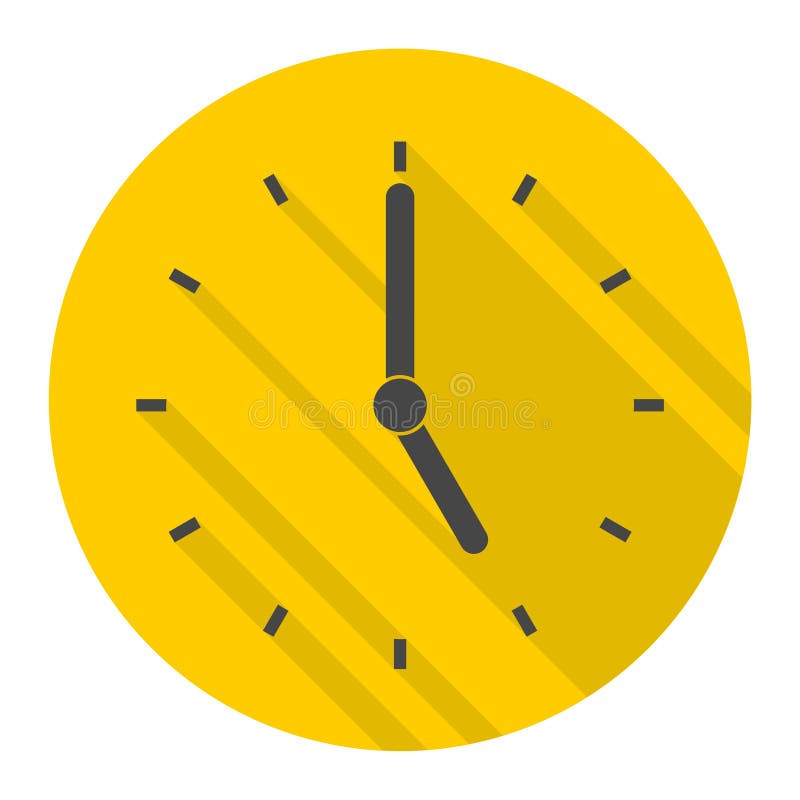 Icono del vector del reloj ilustración del vector. Ilustración de hora ...