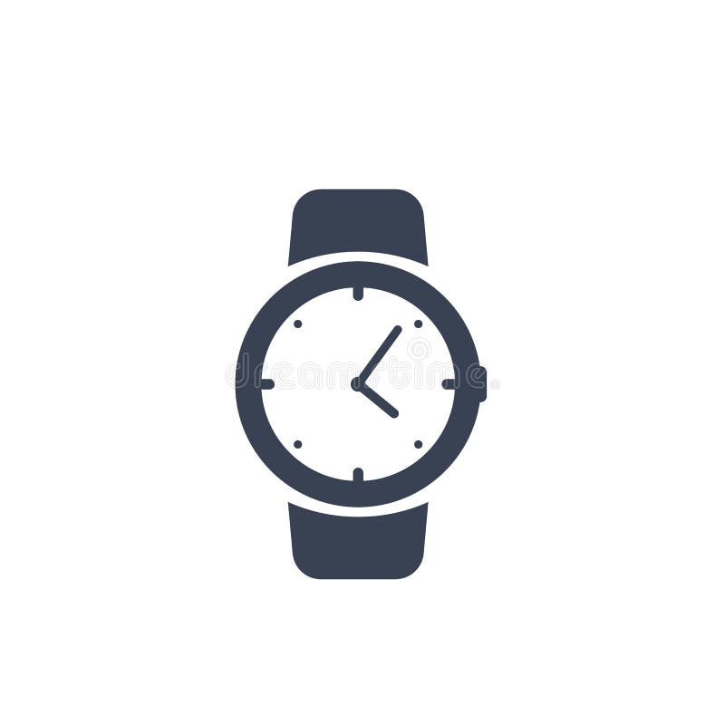 Icono Del Vector Del Reloj En Blanco Ilustración del Vector ...