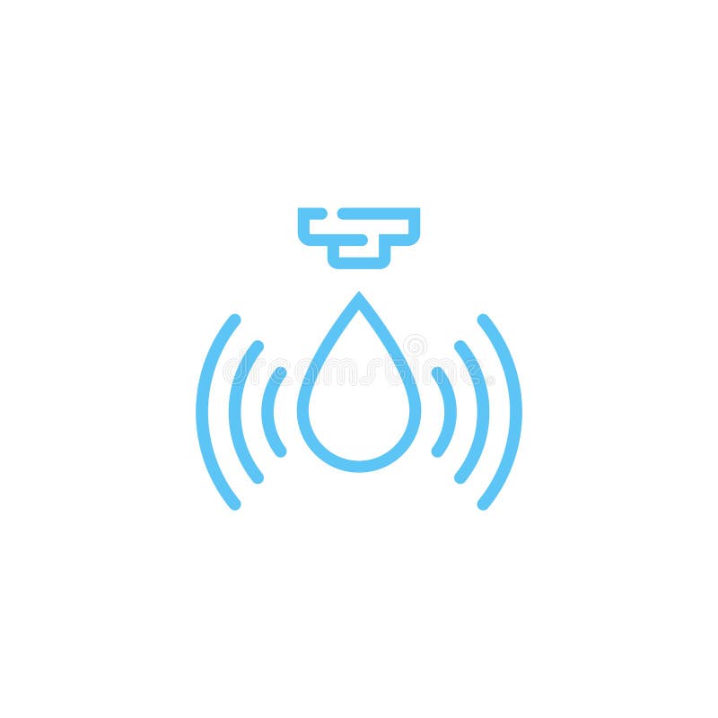 Icono Del Vector Del Sensor De Agua. Diseño Del Logotipo Del Sensor De ...