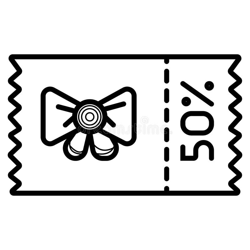 Icono del vector del vale ilustración del vector. Ilustración de precio ...