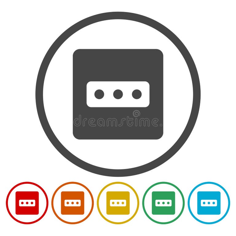 Icono Del Vector Del Z?calo De Poder Ilustración del Vector ...