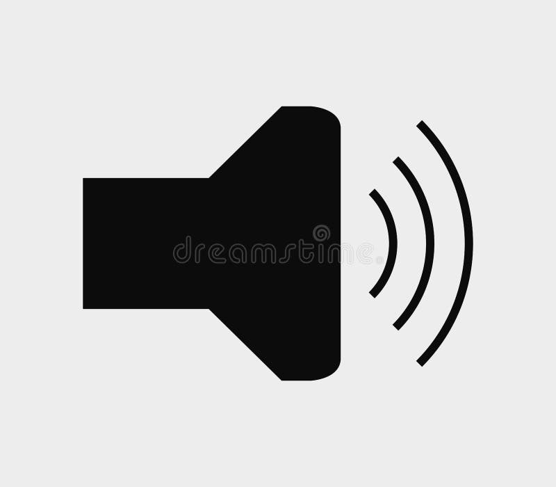 Icono De Volumen Ilustrado En Vector Sobre Fondo Blanco Stock de ...