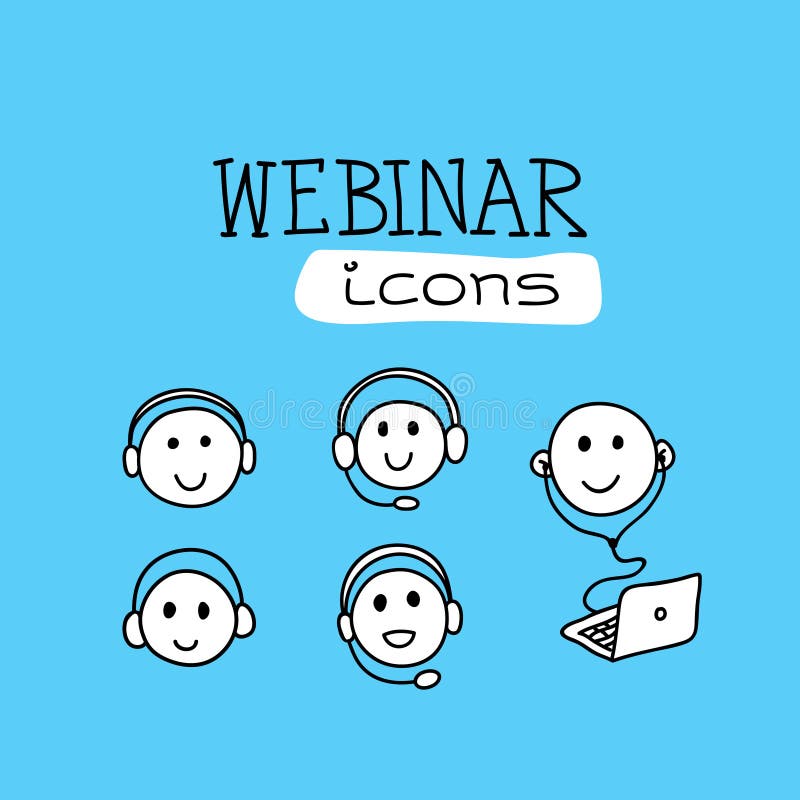 Icono del web webinar ilustración del vector. Ilustración de ...