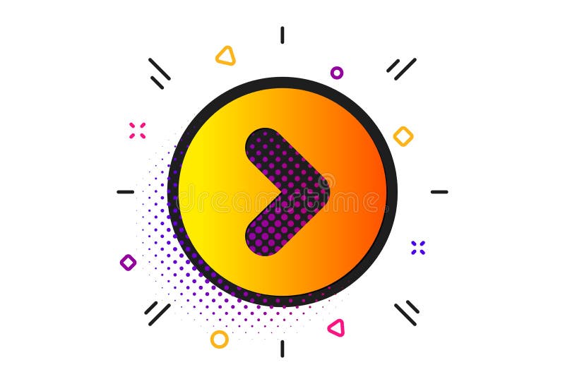 Icono Delantero De La Flecha. Punta De Flecha Siguiente. Vector ...