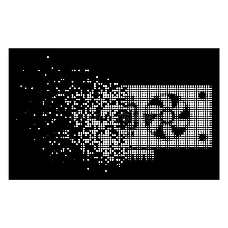 Icono Disuelto Brillante De Dot Halftone Video Accelerator Card ... Icono Disuelto Brillante De Dot Halftone Video Accelerator Card ...