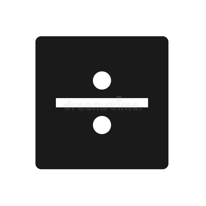 Icono Dividir, Ilustración Plana De División, Símbolo De Señal Dividir - Vector Ilustración del ...