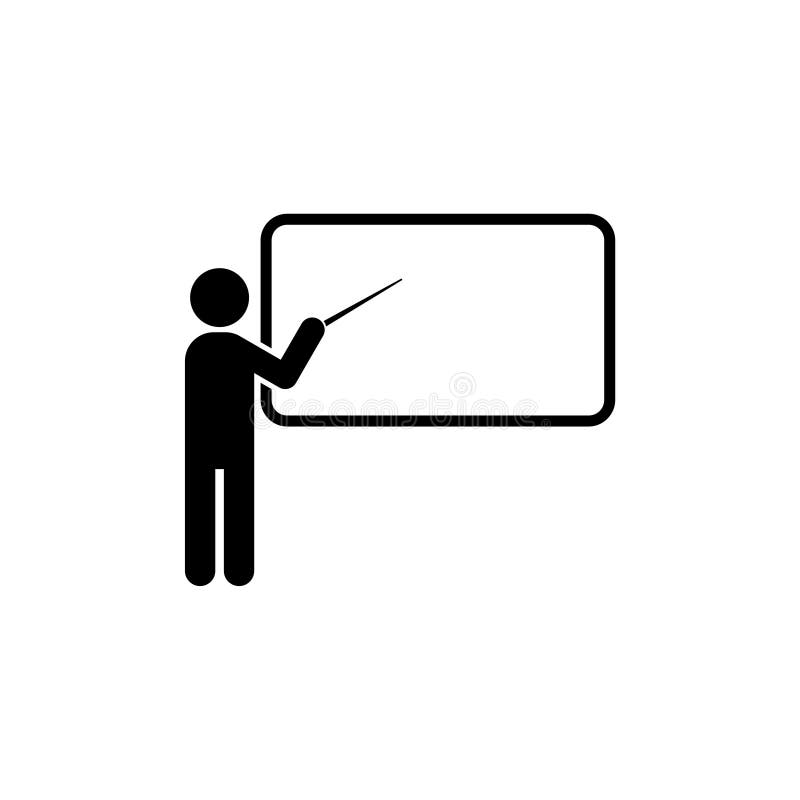 Icono Docente Aislado En Fondo Blanco Ilustración del Vector ...