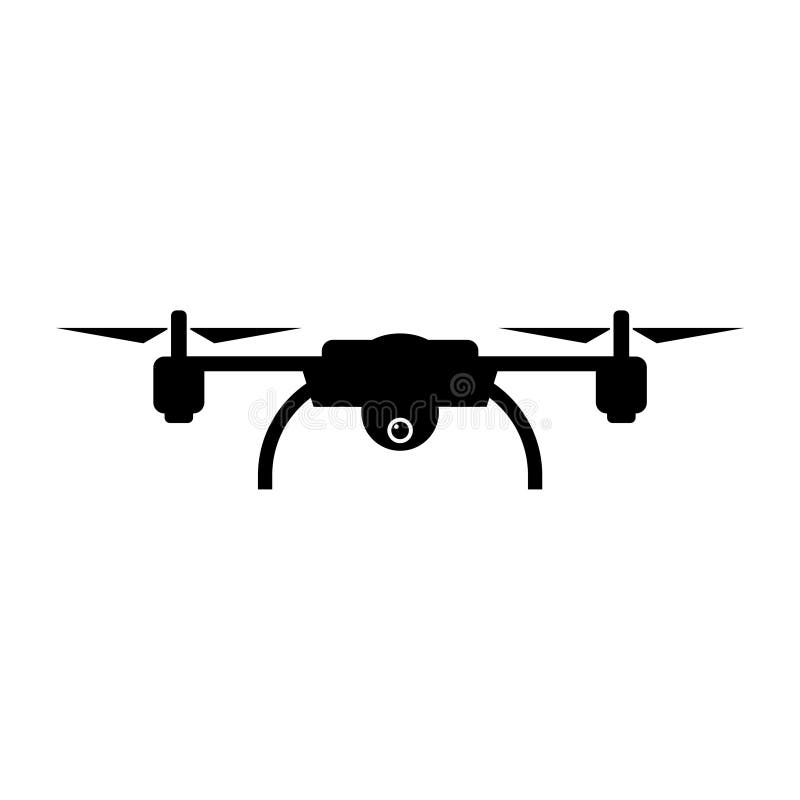 Icono Drone Aislado En Fondo Blanco Ilustración del Vector ...