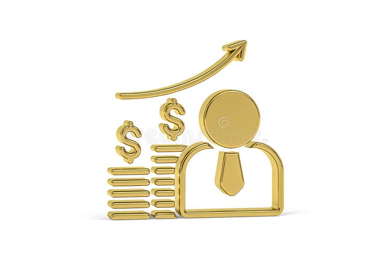 Icono Del Economista Dorado 3d Aislado De Fondo Blanco Stock de ... Icono Del Economista Dorado 3d Aislado De Fondo Blanco Stock de ...