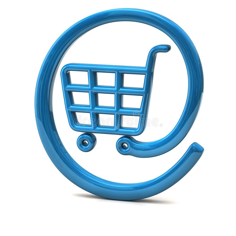 Icono En Línea 3d De Las Compras Stock de ilustración - Ilustración de ...