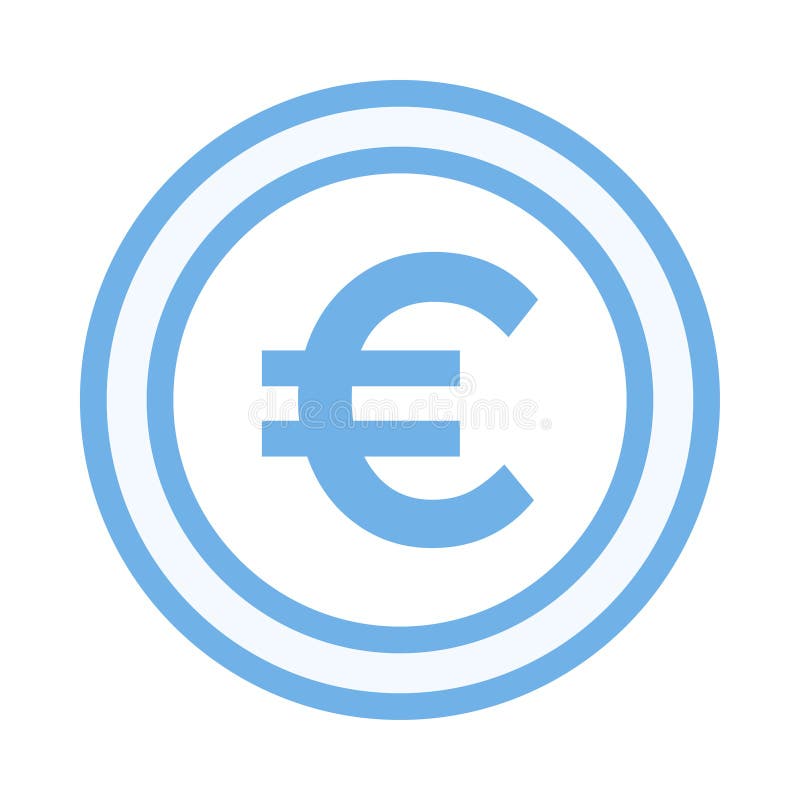 Icono euro ilustración del vector. Ilustración de notas - 100494281