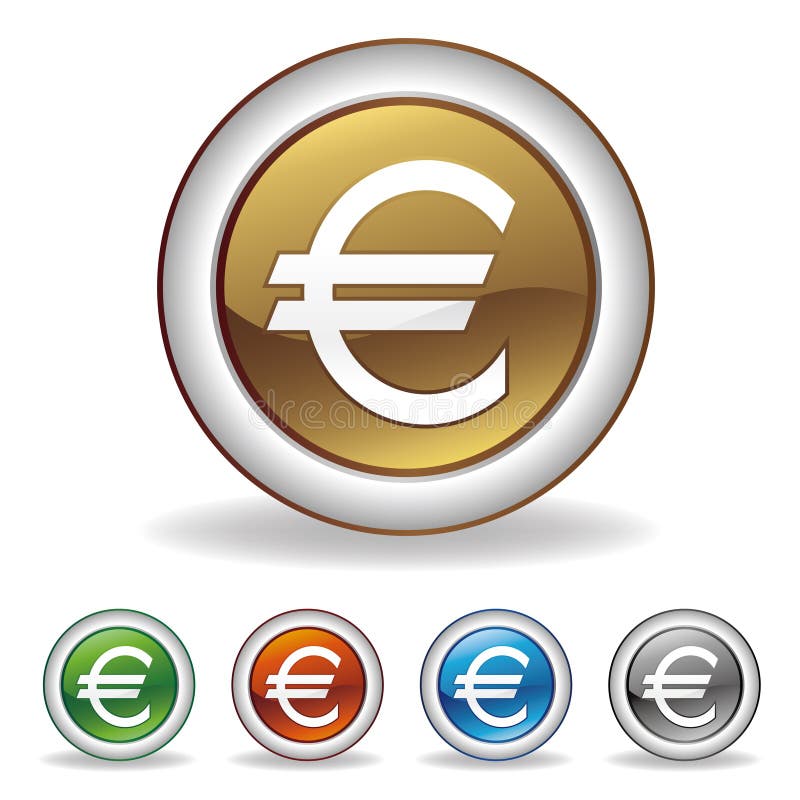Icono euro ilustración del vector. Ilustración de divisa - 15440052