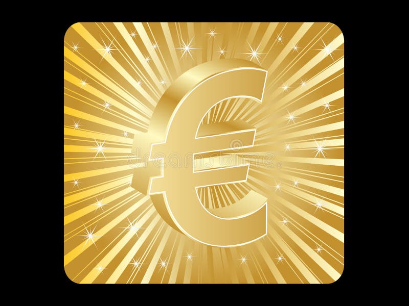 Icono euro del dinero ilustración del vector. Ilustración de euro ...