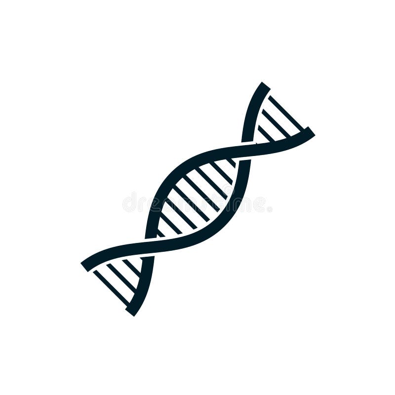 Icono genético de la DNA ilustración del vector. Ilustración de ...