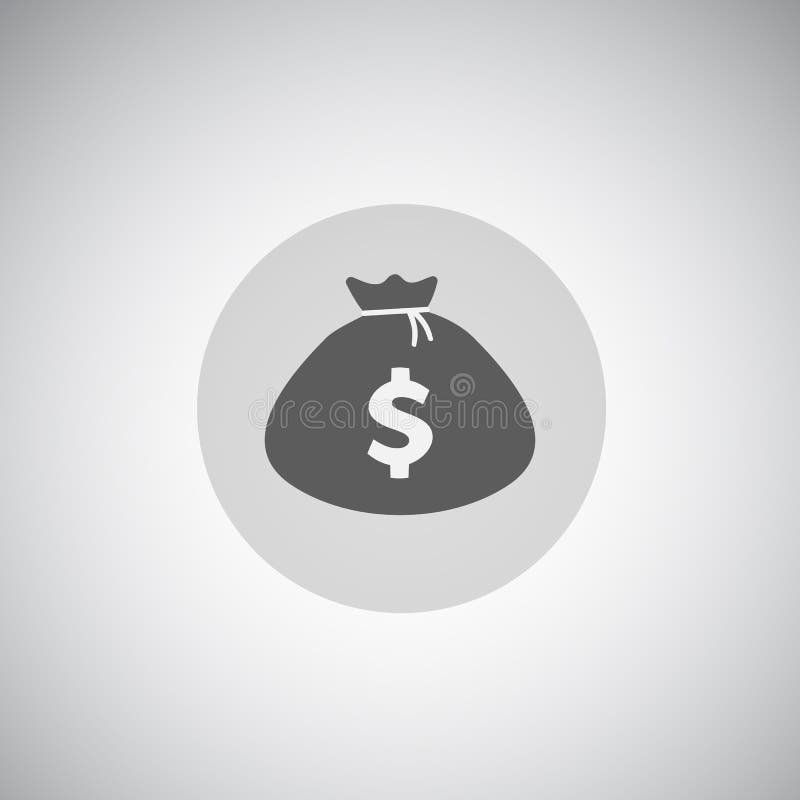 Icono grande de la talega ilustración del vector. Ilustración de ...