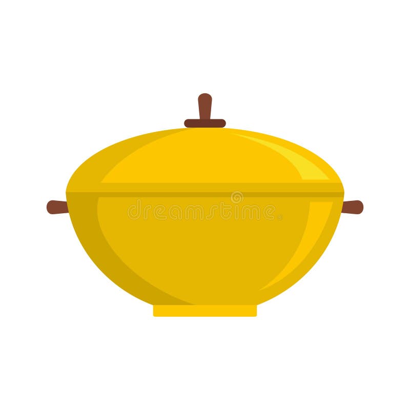 Icono Grande Del Cazo, Estilo Plano Ilustración del Vector ...