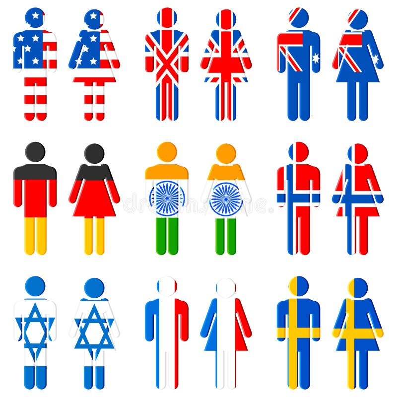 Icono Humano De Diversa Nación Ilustración del Vector - Ilustración de ...