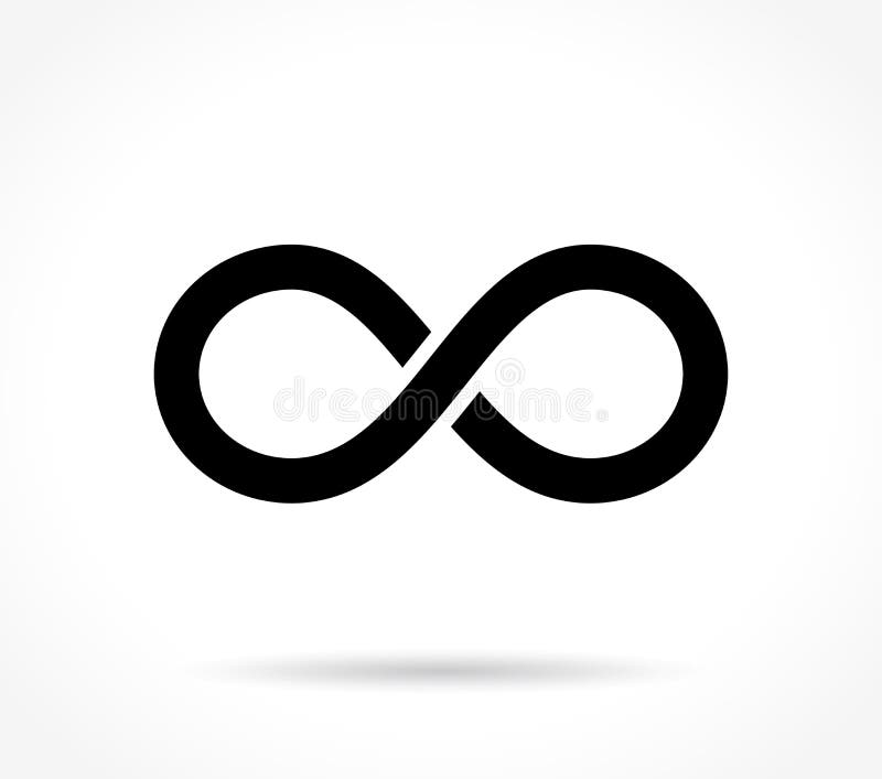 Icono Infinito En El Fondo Blanco Ilustración del Vector - Ilustración ...