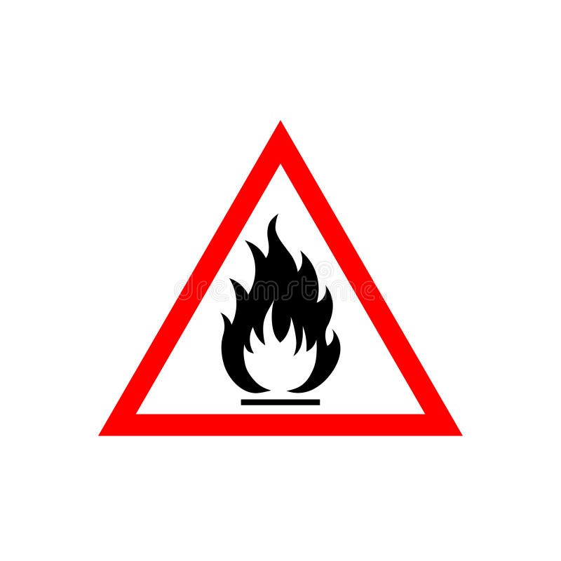 Icono Inflamable De La Muestra Ilustración del Vector - Ilustración de ...