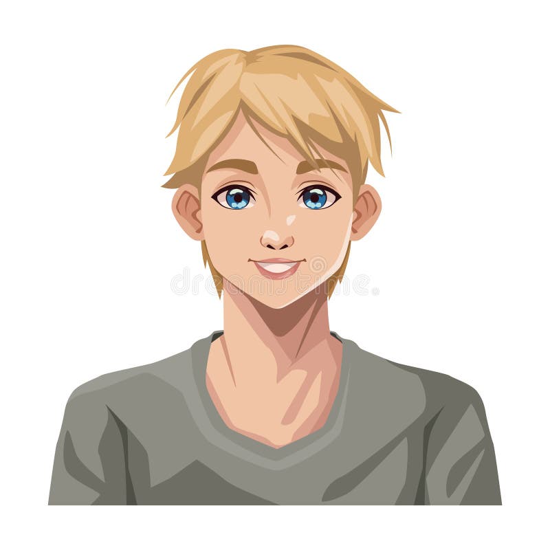 Icono Joven De Hombre Rubio Ilustración del Vector - Ilustración de ...