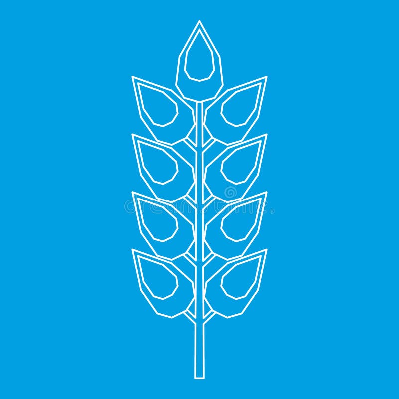 Icono Largo De La Espiga, Estilo Simple Ilustración del Vector ...