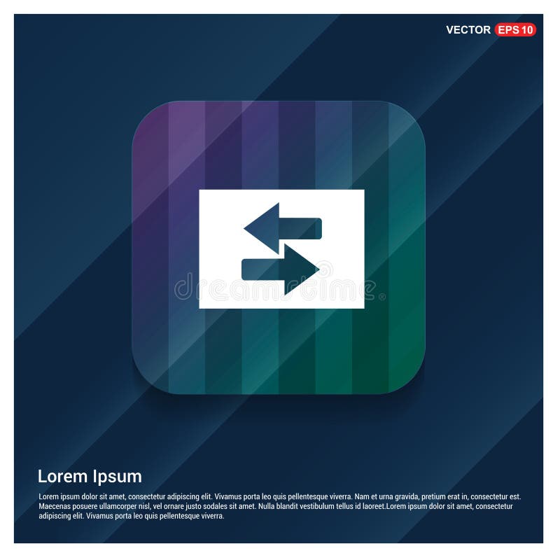 Icono Lateral De La Flecha 2 Ilustración del Vector - Ilustración de ...