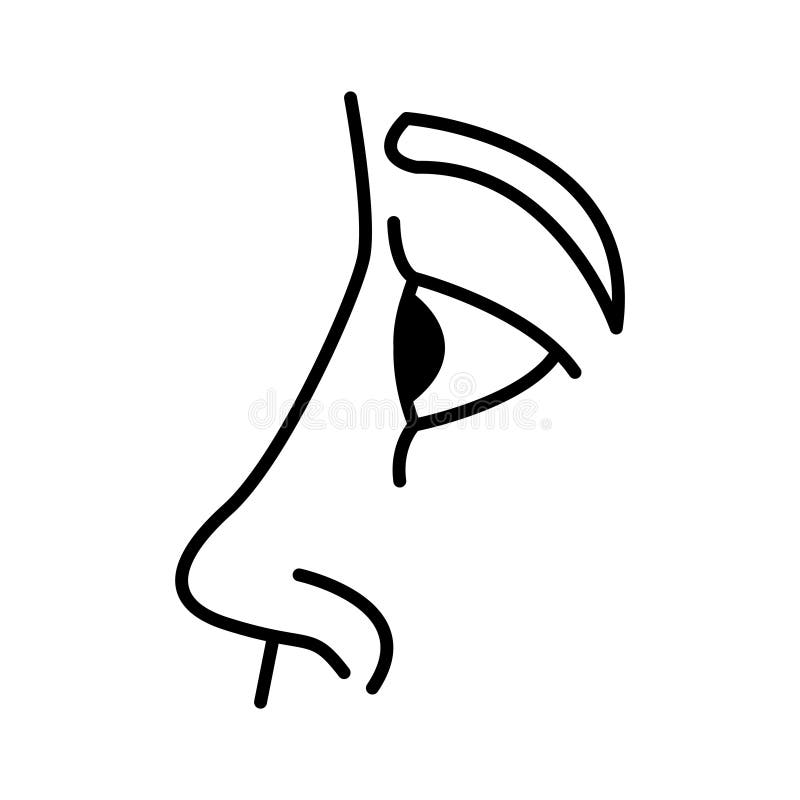 Icono Lateral Del Ojo, Ejemplo Del Vector Ilustración del Vector ...