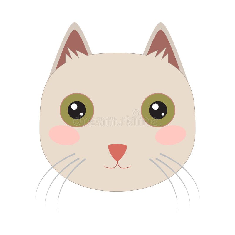 Icono Lindo Aislado Del Gato Ilustración del Vector - Ilustración de ...