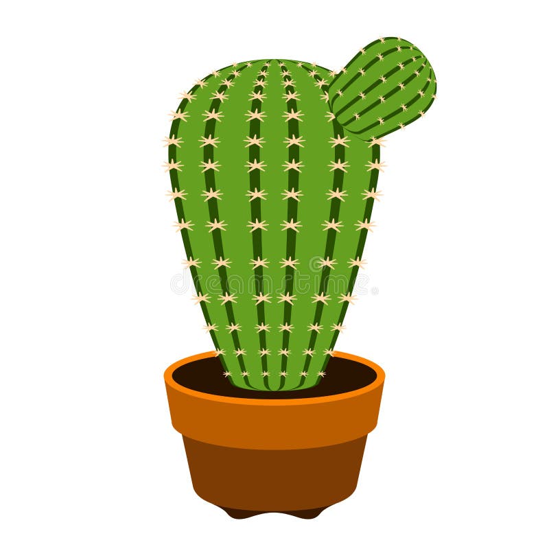 Icono lindo del cactus ilustración del vector. Ilustración de icono ... Icono lindo del cactus ilustración del vector. Ilustración de icono ...