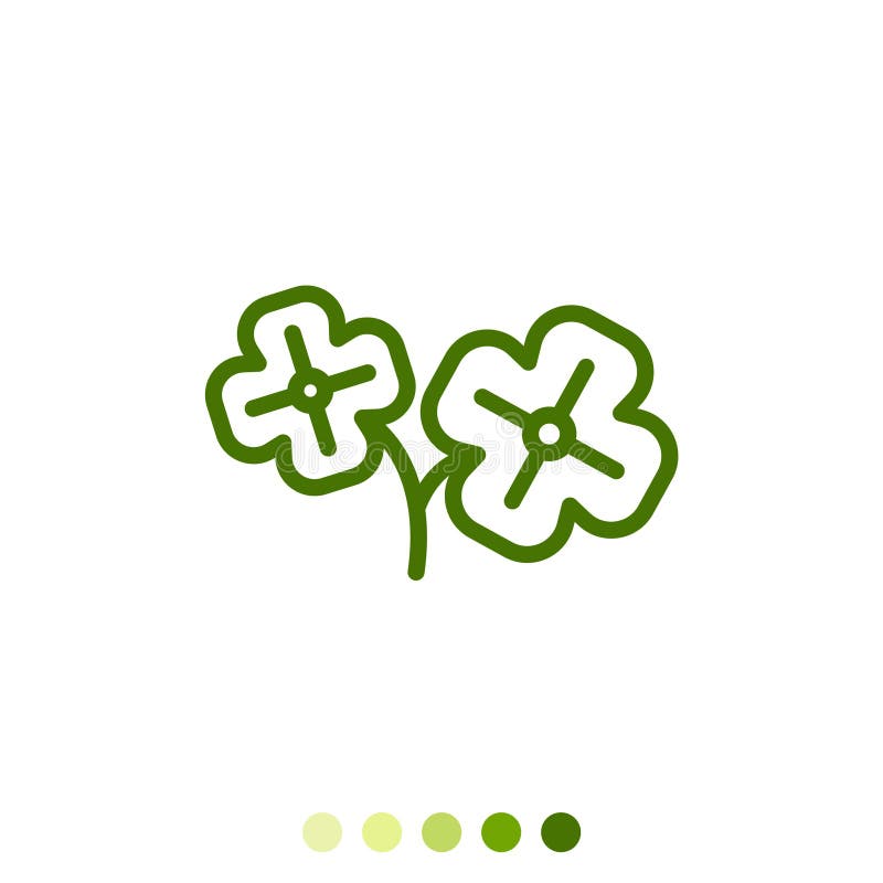 Icono Lineal De Hoja Verde Simple Ilustración del Vector - Ilustración ...