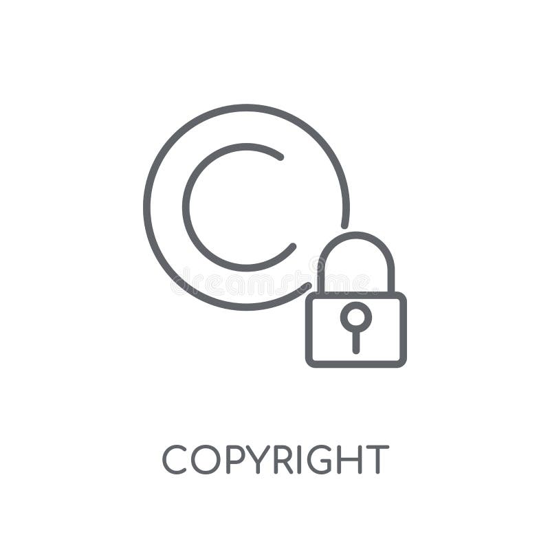 Icono Linear De Copyright Concepto Moderno Del Logotipo De Copyright ...