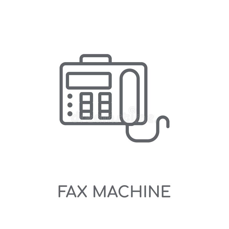 Icono Linear De Fax Machine Concepto Moderno Del Logotipo De Fax ...