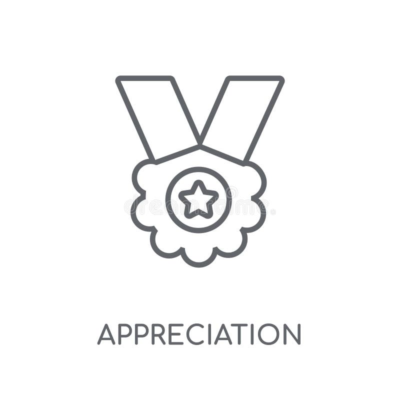 Icono Linear Del Aprecio Conce Moderno Del Logotipo Del Aprecio Del ...