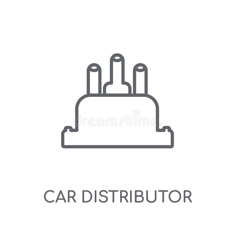 Icono Linear Del Distribuidor Del Coche Logotipo Moderno Del ...