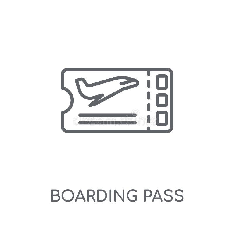 Icono Linear Del Documento De Embarque Estafa Moderna Del Logotipo Del ...