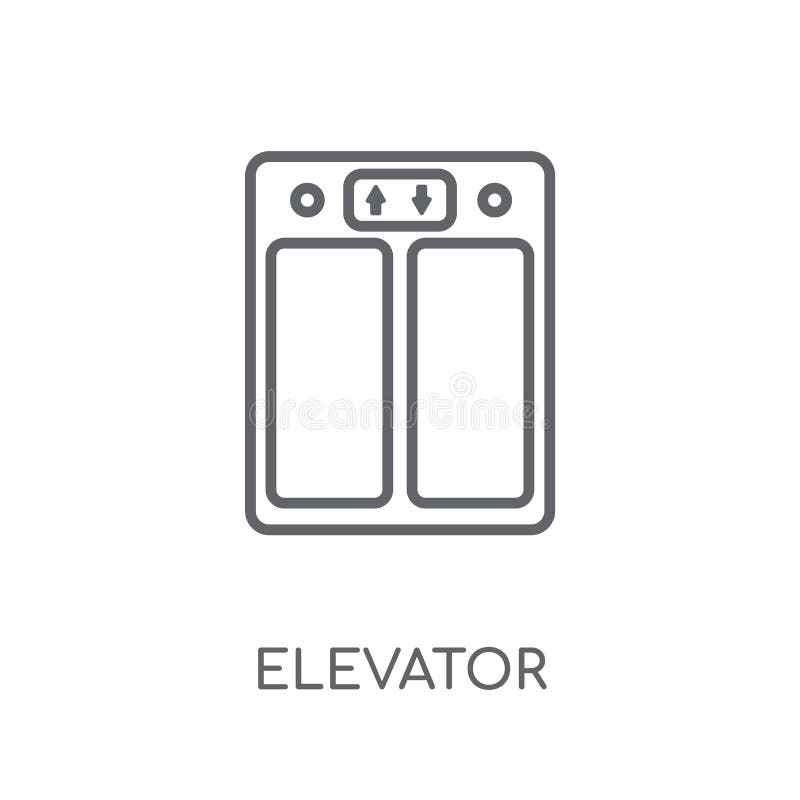 Icono Linear Del Elevador Concepto Moderno Del Logotipo Del Elevador ...