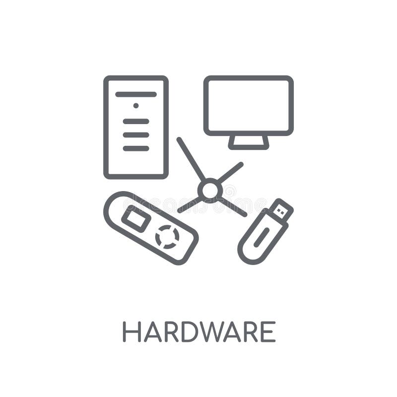 Icono Linear Del Hardware Concepto Moderno Del Logotipo Del Hardware ...
