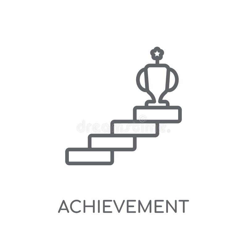 Icono Linear Del Logro Concepto Moderno Del Logotipo Del Logro Del ...