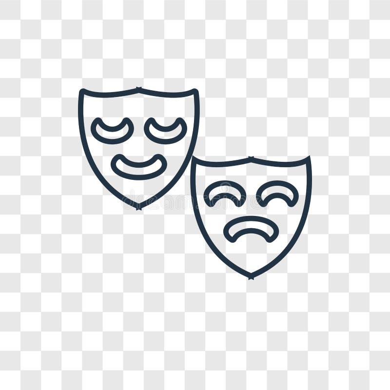 Icono Linear Del Vector Del Concepto Del Actor Aislado En Backgro ...