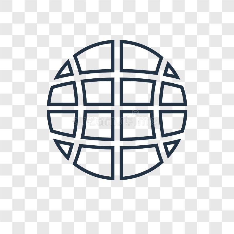 Icono Linear Del Vector Del Concepto De Internet Aislado En La Parte ...